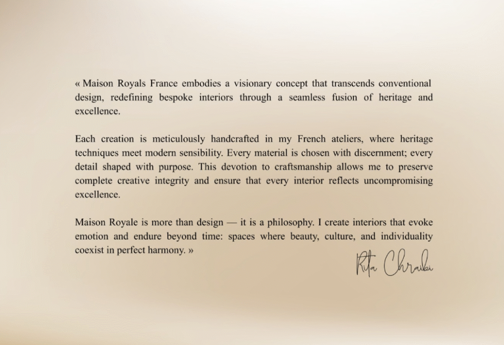About us – Maison Royale
